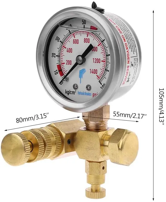 Hydraulic Accumulator Cylinder Nitrogen Gas Charging Set For Gas Valve ...