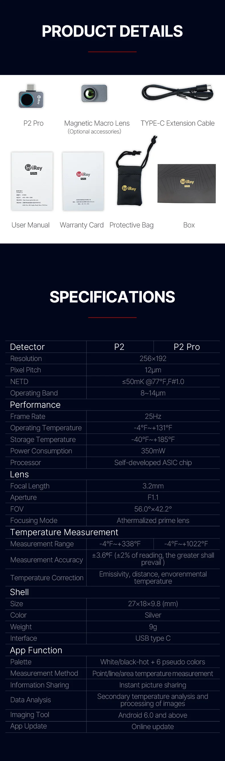 Infiray P2pro Thermal Imaging Camera Heat Loss Checking Thermal Imager ...