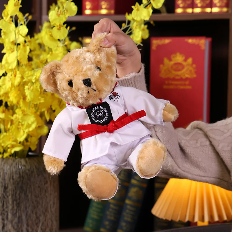 25cm Teddy Bear Karate Bear Stuffed Animals for Taekwondo Kids