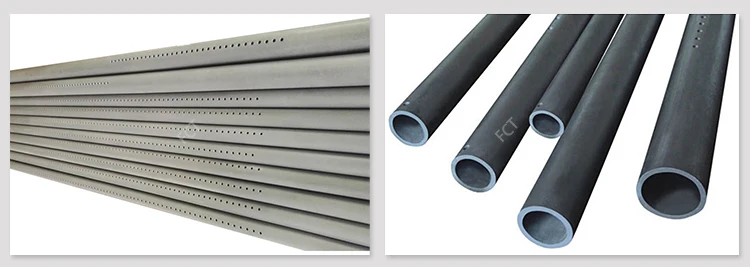 Silicon Carbide Tube High Temperature Refractory Pipe for Thermocouple ...