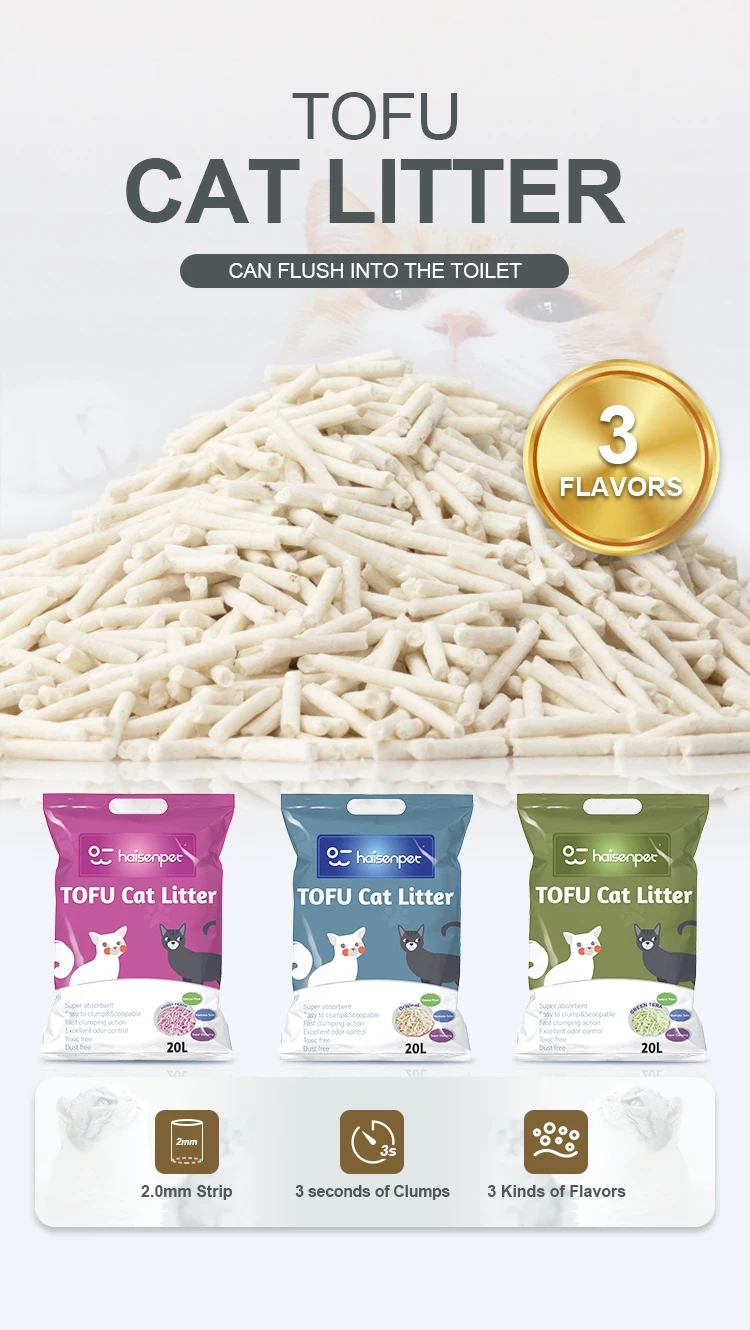 Oem Factory Super Premium Tofu Cat Litter Milk Aroma Con Olor Ecologica ...