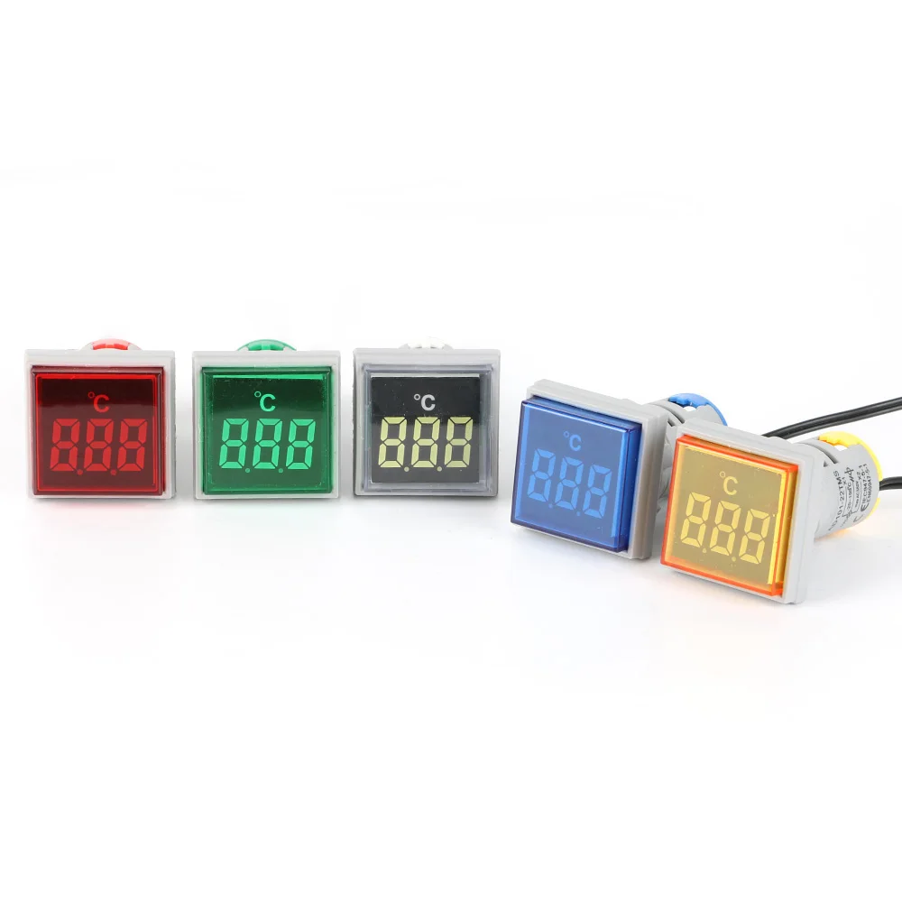 mini square indicator lamp type thermometer led digital display ...