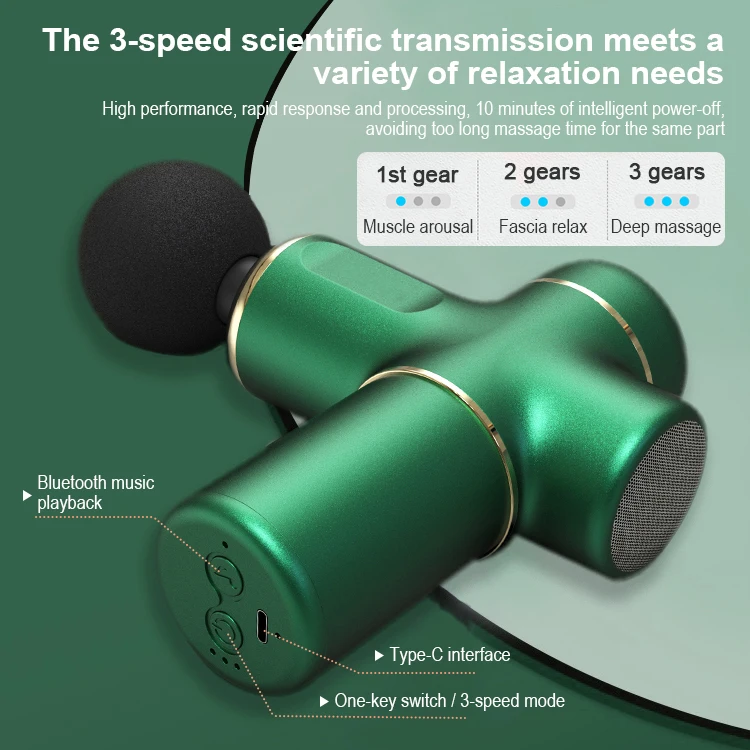 5000mah Mini Electric Massage Deep Muscle Fascia Whole Body Massage Gun ...