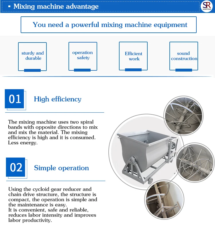 500kg Mushroom Growing Material Blender Mushroom Substrate Mixer ...