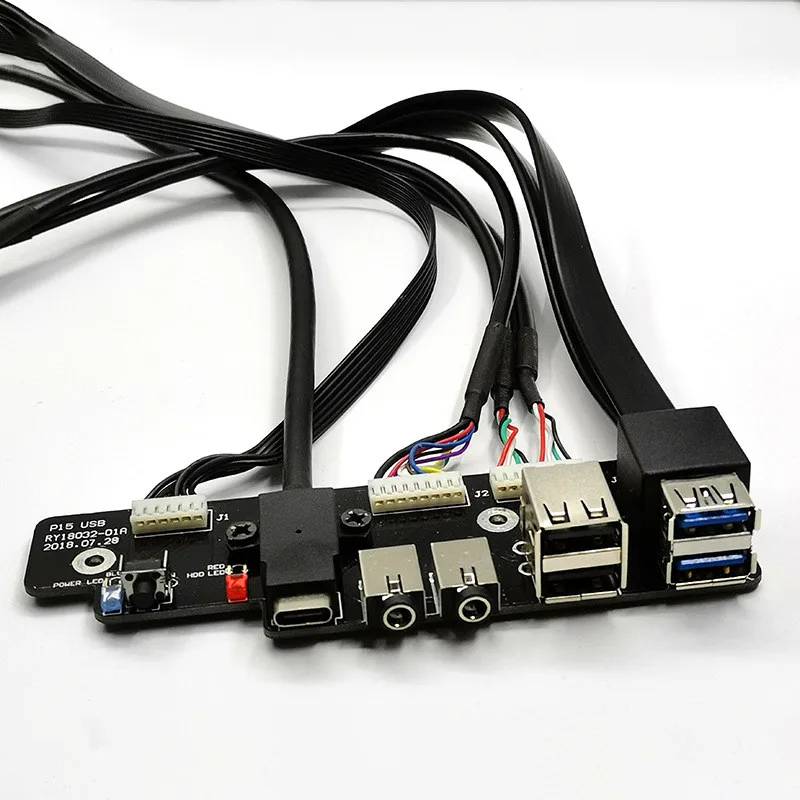 Hanpu Dual USB 3.0 + USB 2.0 + HD Audio + Type C Interface