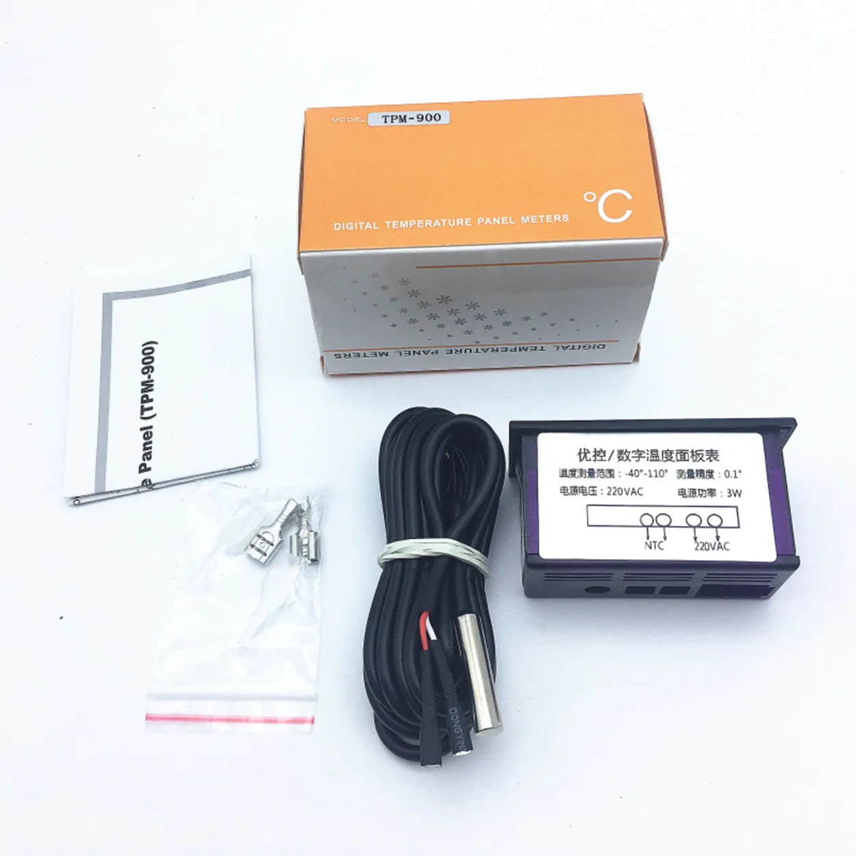 Wall Mounted Digital Freezer Thermometer/temperature Panel Meter With ...