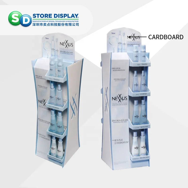 Factory Supply Customized Size Promotional Portable Pos Cardboard Floor ...