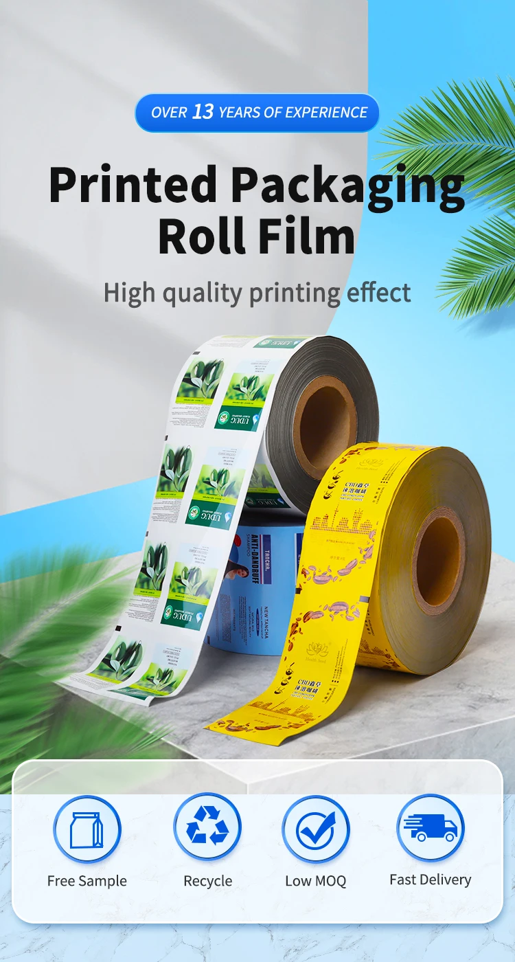 Custom Printed Logo Food Wrapping Roll Cosmetic Ldpe Pe Laminated ...
