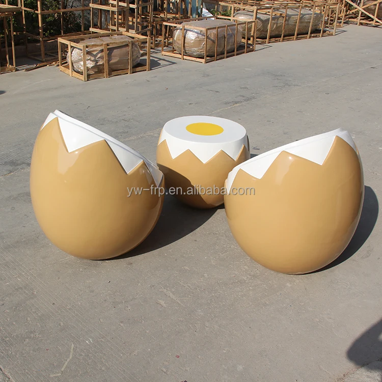 Egg Shell Dining Lounge Chair - Modern Restaurant Furniture