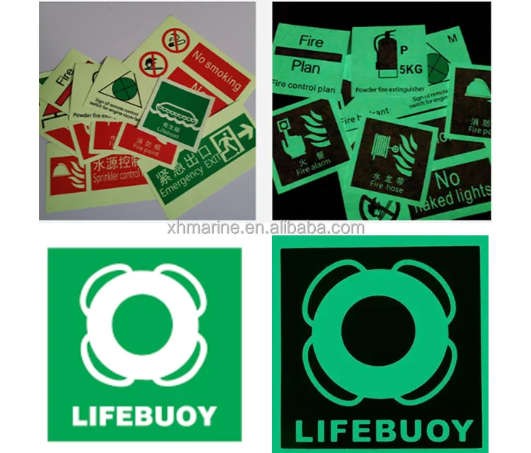 Marine IMO Symbol Safety Signs - Fluorescent & Photoluminescent