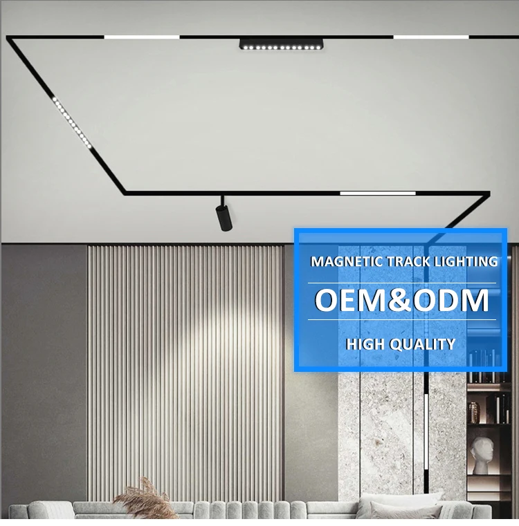European Super Slim Magnetic Track Light Wholesale Dc48v Dali 0-10v ...