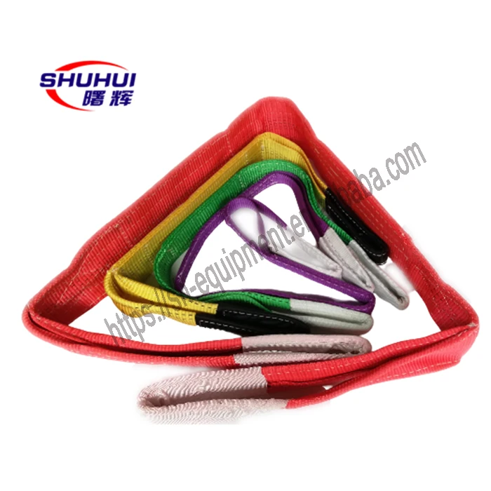 40t Polyester Lifting Belt Round And Flat Sling Color Code Lifting ...