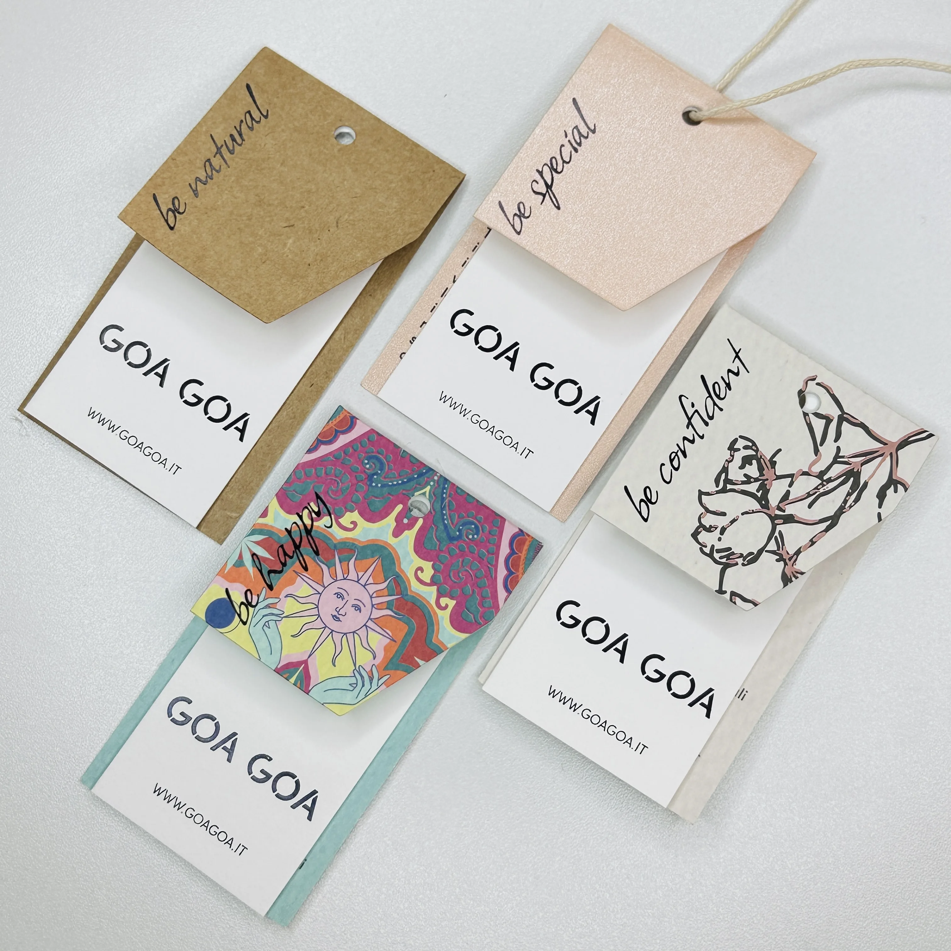 Custom Luxury Hanging Label With Free Slings Special Swing Paper ...