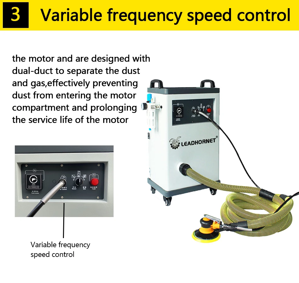 Lead Hornetcar Vehicle Grinding Vacuum Cleaner Dust Extraction Dry ...