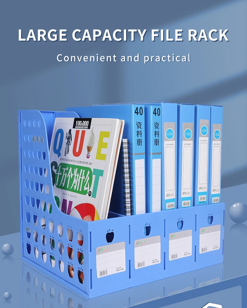 Diy File Holder Stand Paper Desk Organizer Magazine Rack Table Book ...