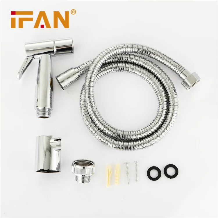 IFAN Shataf Set Shataf Pipe Wallshelf Chrome Plated Toilet Bidet ...