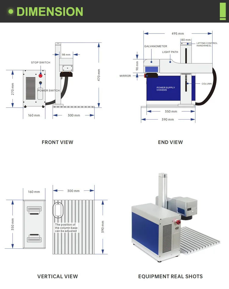 LASER DELTA Mini Fiber Laser Marking Machine - 20W/30W/50W
