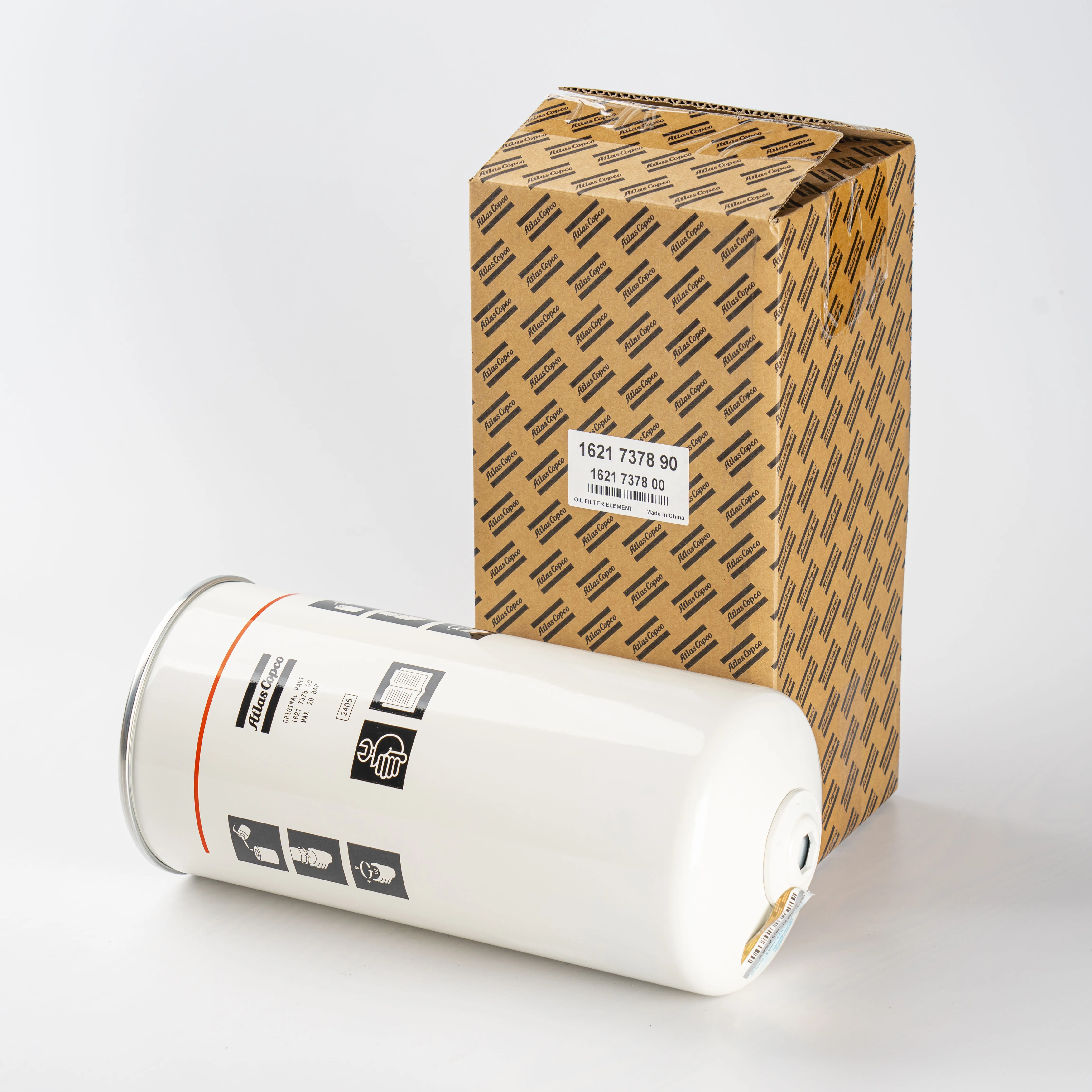 Original Atlas Copco Spare Parts air Compressor Oil Filter 1621737890 ...