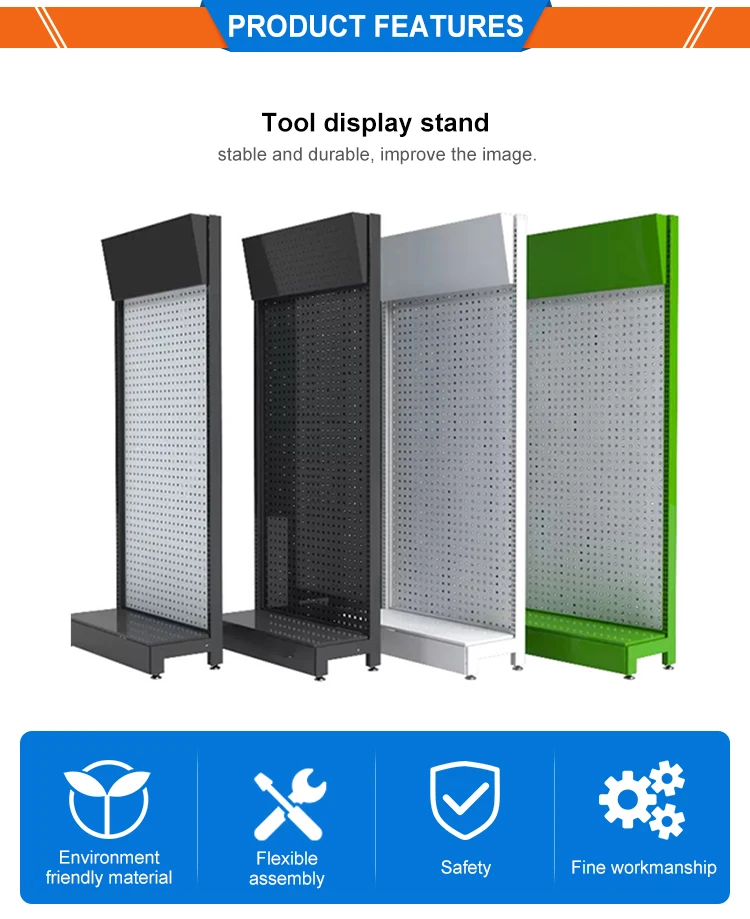 Supermarket Display Rack Tool Rack Punch Panel Power Tool Display Shelf ...