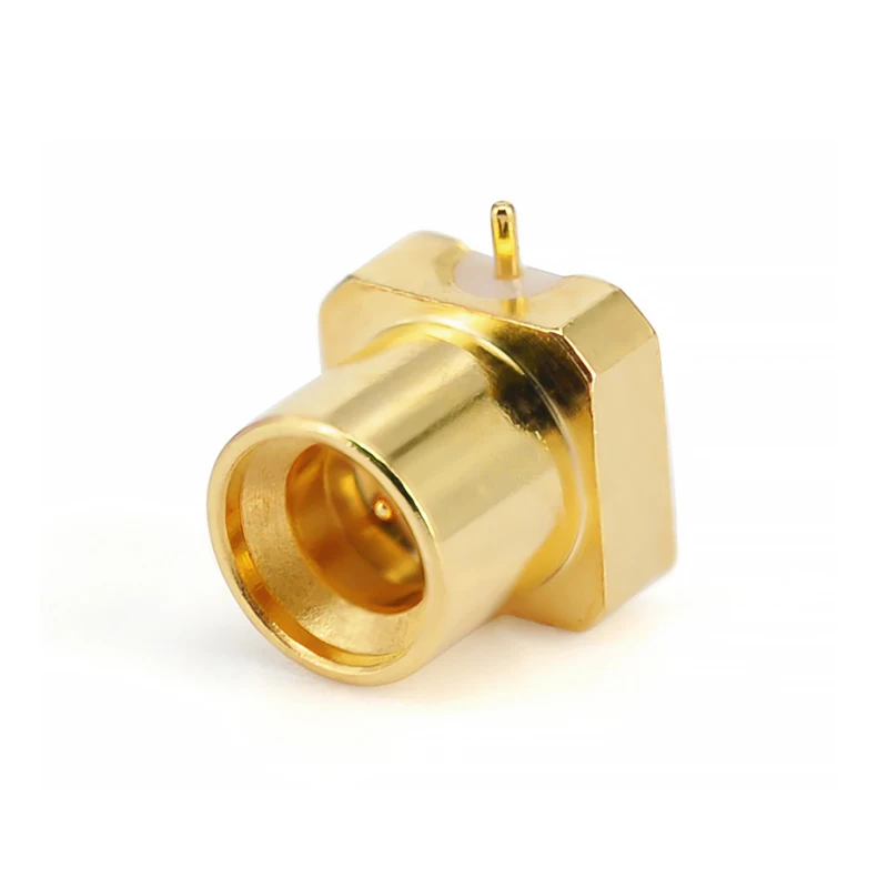 GPPO Mini-SMP Male Smooth Connector RF Surface Mount PCB DC 65GHz Brass ...
