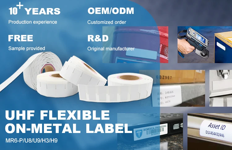 Kyrplink 60x25x1mm Hot Sales UHF RFID Label Flexible & Printable UHF ...