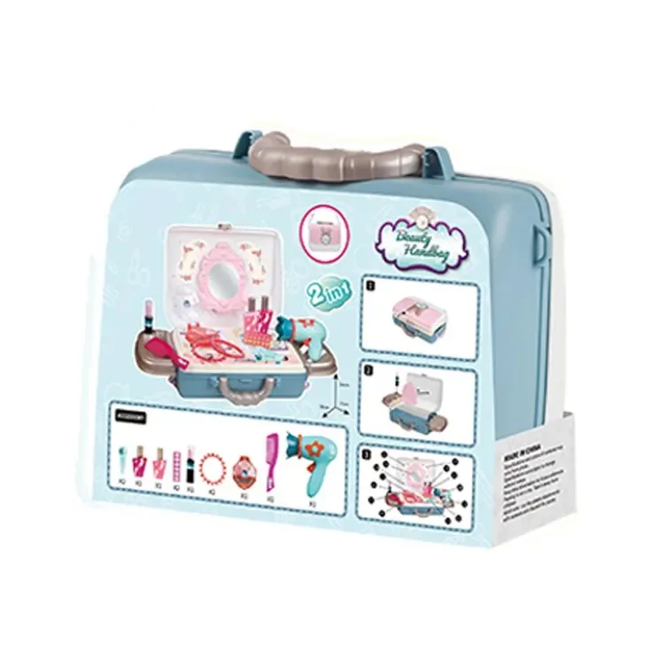 New Arrivals Girls Pretend Play Toy Set Beauty Girl Hair Dryer Tote Bag ...