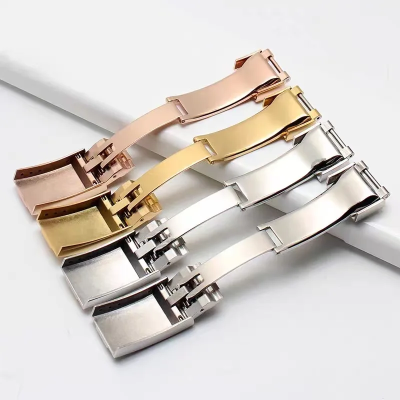 Luxury Precision Stainless Adjustable Folding Buckle Role Watch Buckle ...