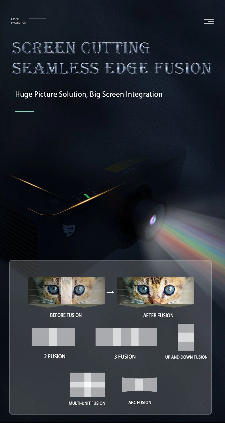 Dhn Dn9100 3d 360 Degree Planetarium 4k Hdr Hd Built-in Splicing And ...