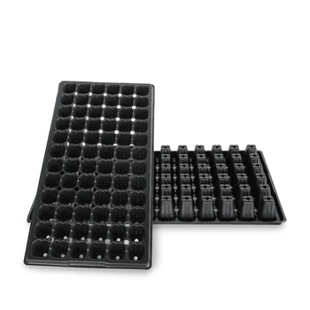 72 Holes Cells Hydroponic Tray Seed Germination Growth Plastic Seedling ...