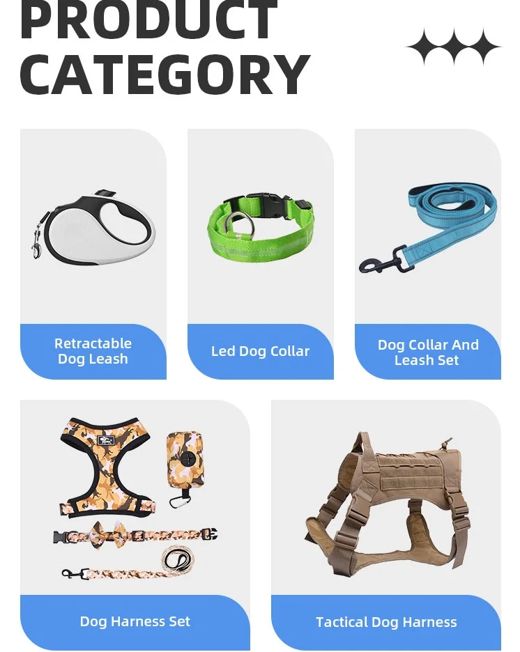 Luxury Reflective Retractable Pet Dog Cat Leash Multi-function With Led ...