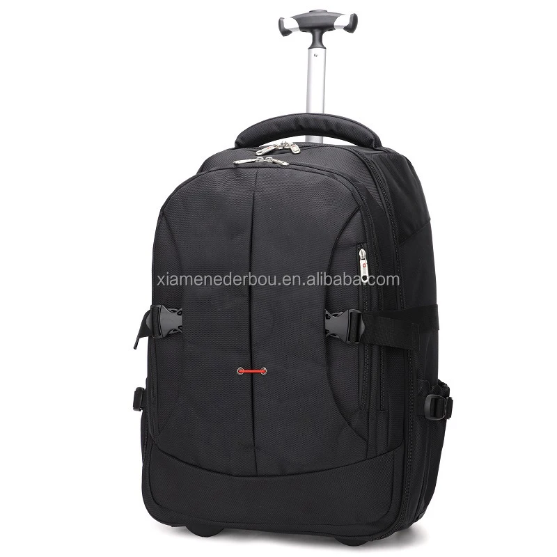 Italian Waterproof Design Roller Bag - Anti Theft Trolley Backpack
