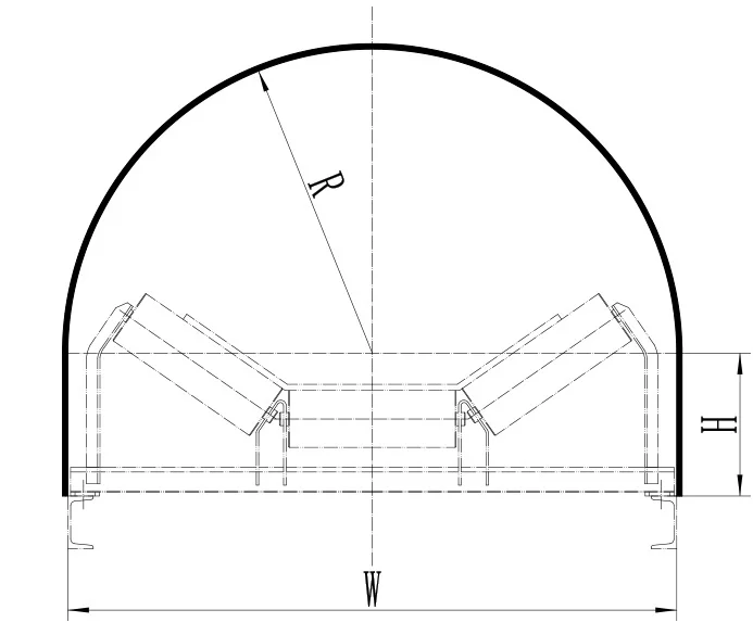 Conveyor Belt Hood Rain Protection Cover Using For Trough Belt Conveyor ...