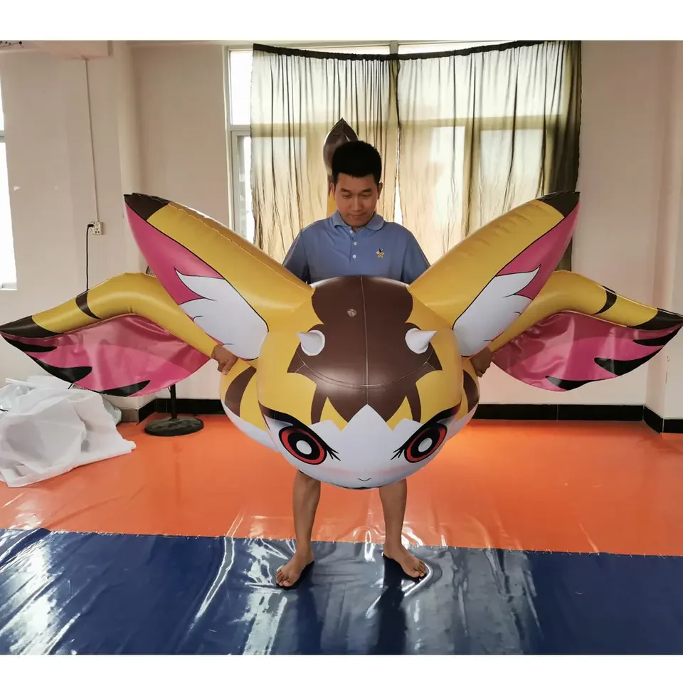 Custom PVC Inflatable Foxes Swimming Ring with SPH for Sale