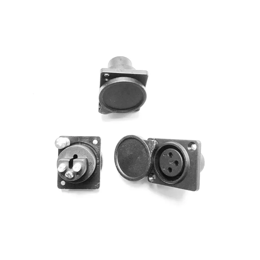 Waterproof XLR 3pin Female Chassis Panel Mount Adapter