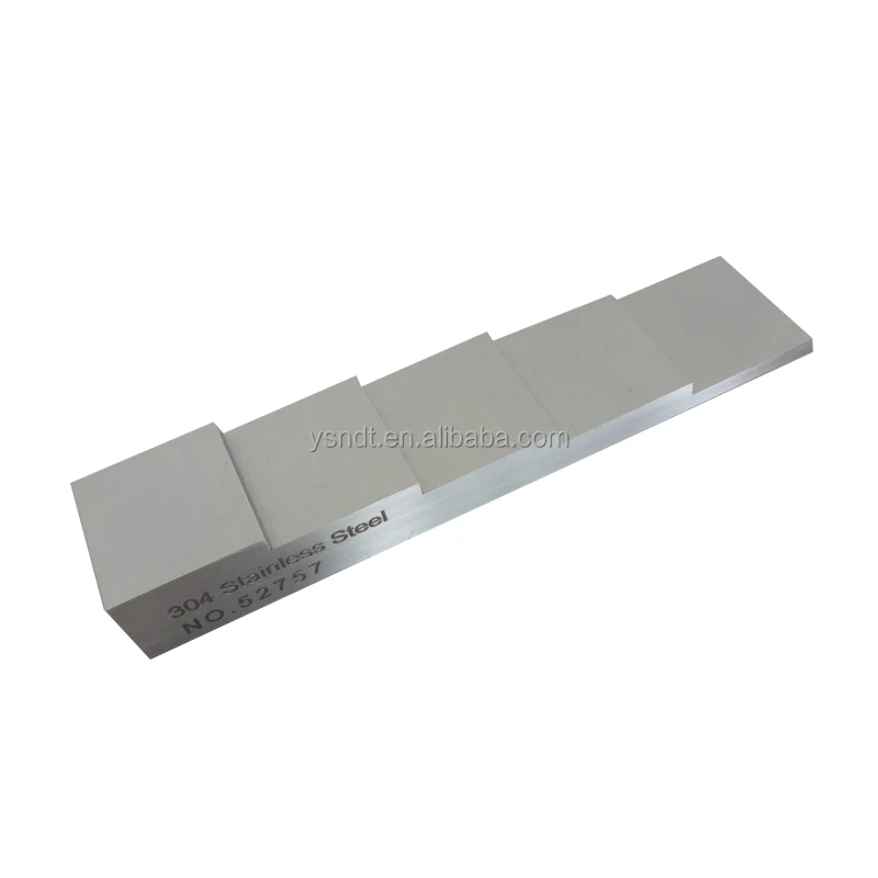 Standard Carbon Steel UT Metric Step Wedge Test Block