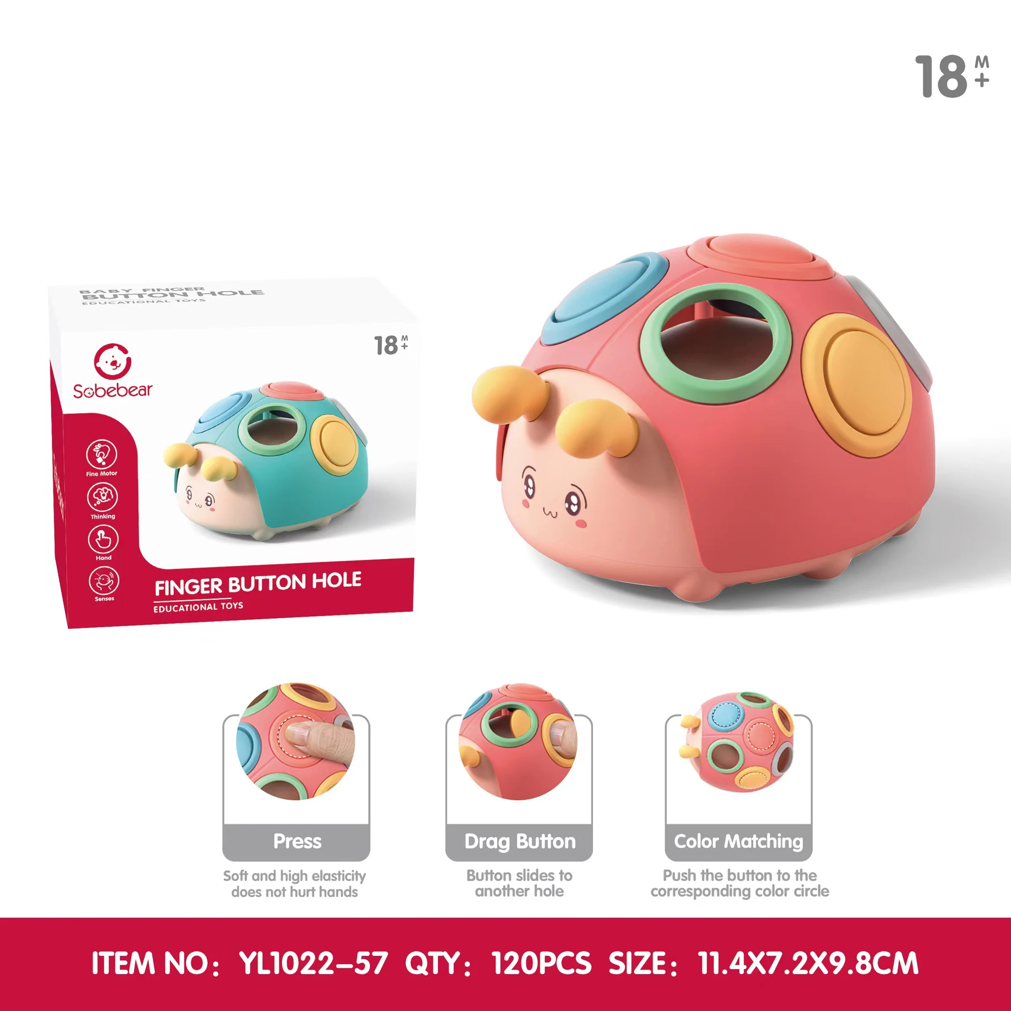 Educational Beetle Finger Clasp Toy For Enhancing Hand-eye Coordination ...