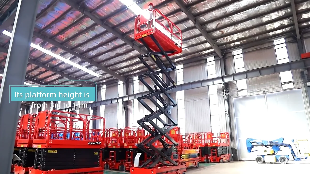 2023 High Strength Structure Man Lift Full Electric Extended Platform ...
