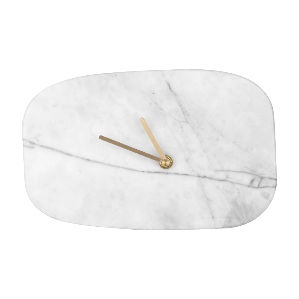 High-end Decorative Home Desktop Marble Table Clock Marble Art Table ...