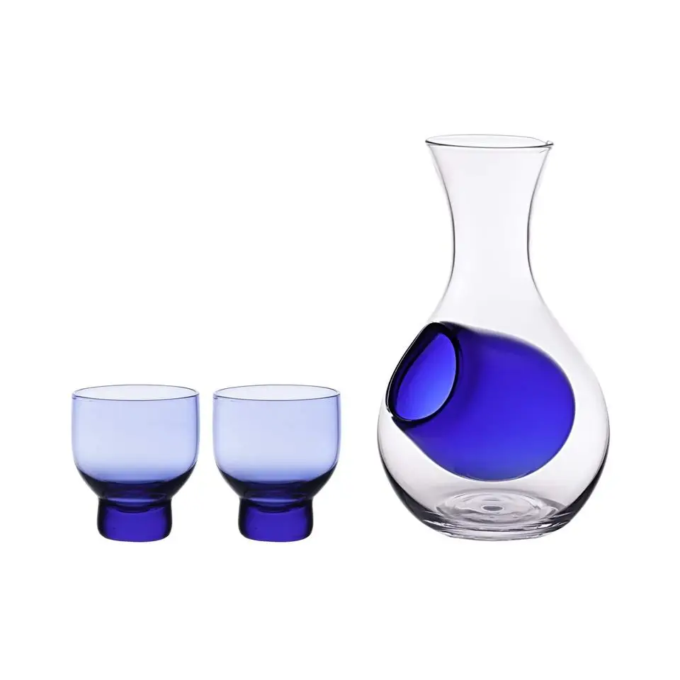 Ice Cold Sake Chilled Server - 300ml Japanese Glass Decanter