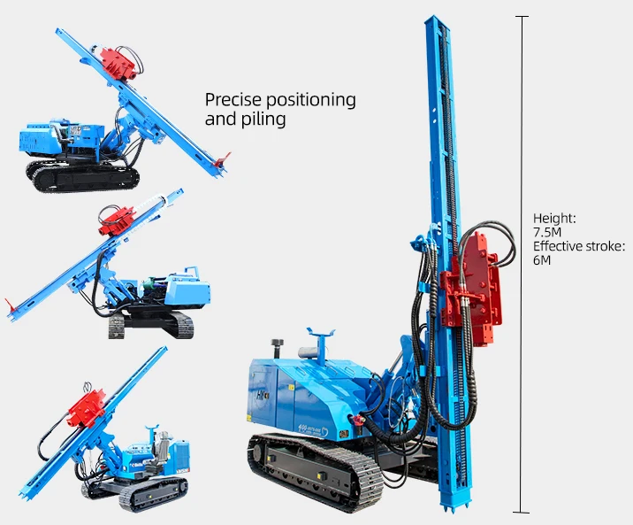 Hammer Pile Driver Solar Piling Machine For Solar Project - Buy Solar ...