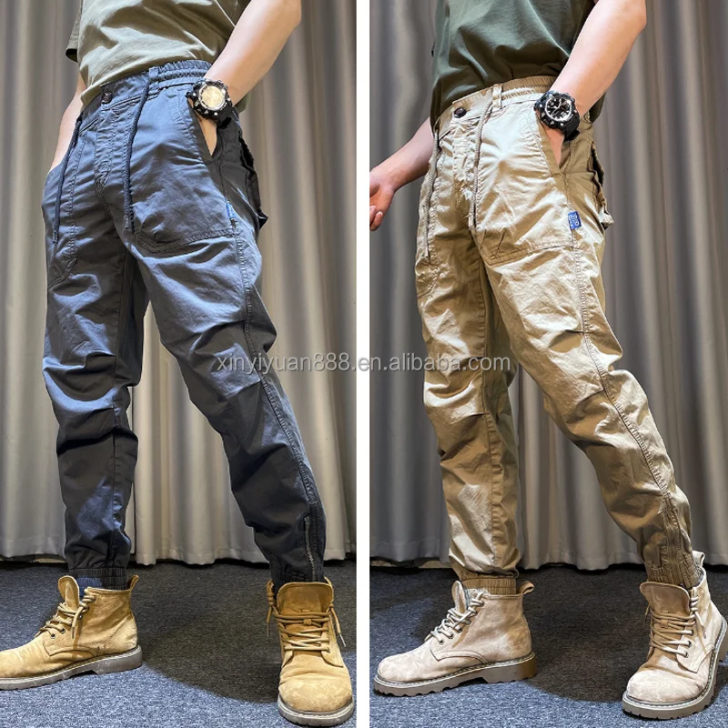 Heavy Duty Cargo Pants Mens Work Wear Trousers Construction Safety ...