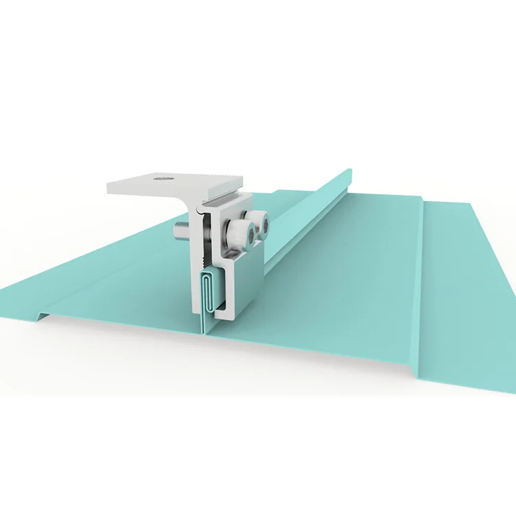 Bipv Mounting System Roof Rail Aluminum Clamp Customized Standing Seam ...