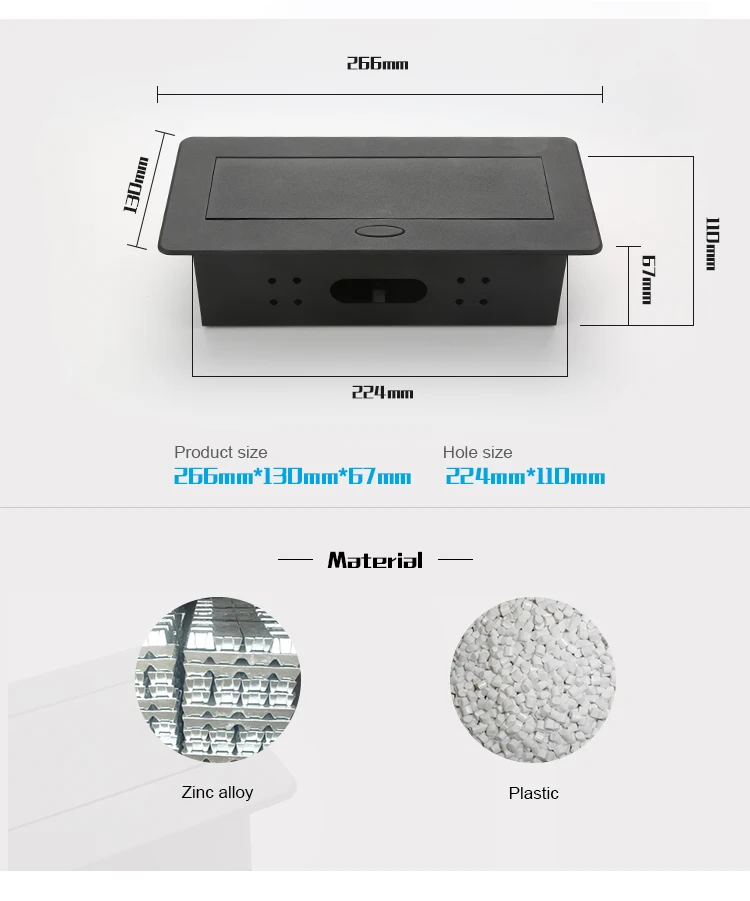 Furniture Power Distribution Units Desktop Pop Up Socket Box Tabletop ...