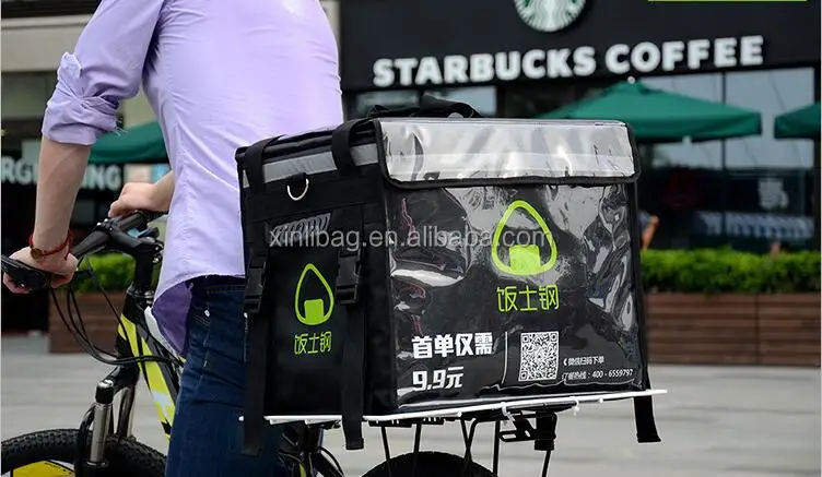 Custom Tarpaulin Thermal Food Delivery Bag Motorcycle Waterproof ...