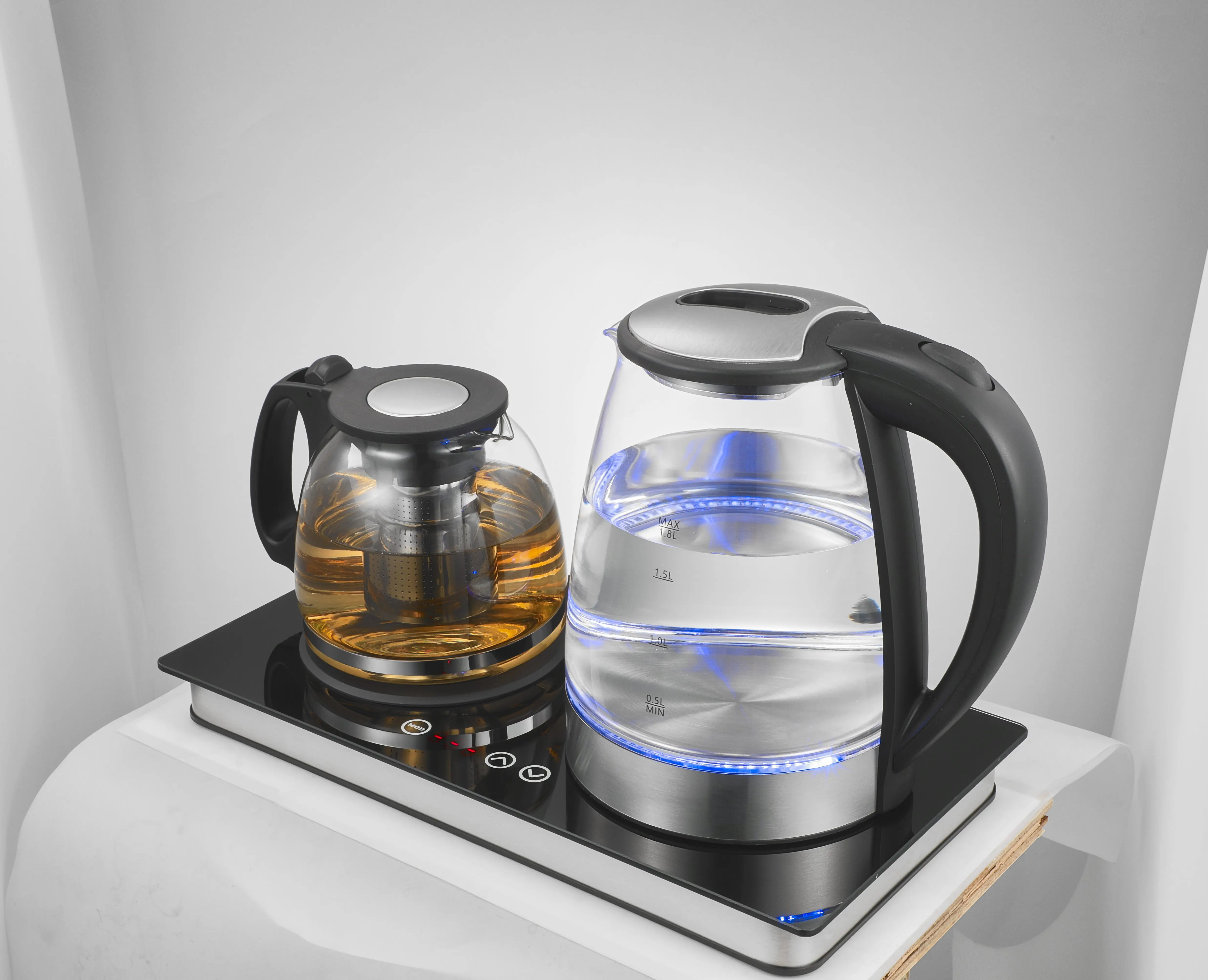 Factory Price Unique Design Pyrex Glass Kettle 1.8l Tea Coffee Maker Electric Kettle Glass ...