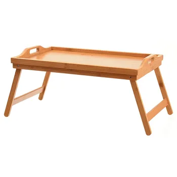Portable Fancy Bamboo Laptop Desk Table Serving Bed Trays With Folding ...