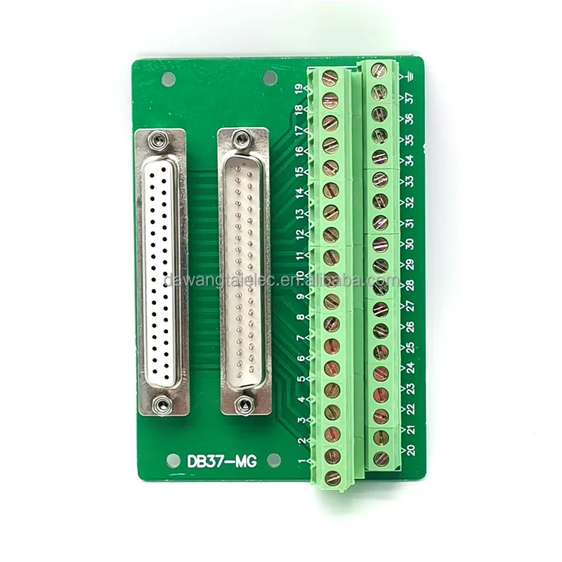 DB37-MG Adapter Board - Male Female Header Breakout PCB