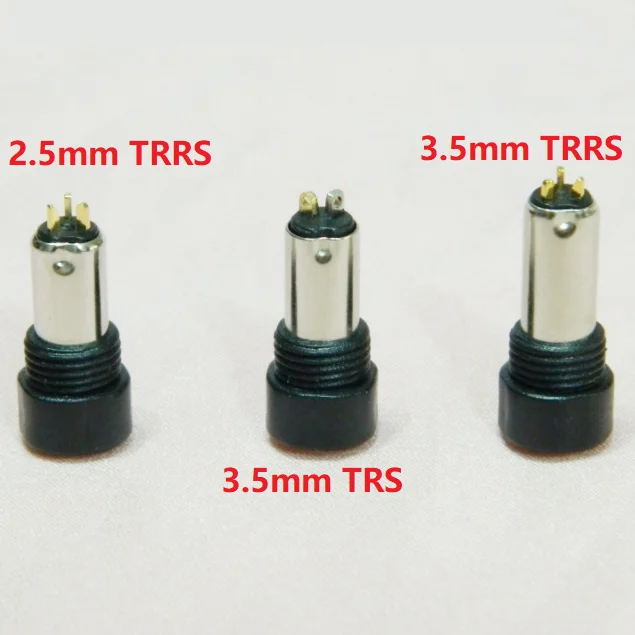 2.5mm TRRS Female Audio Jack 3.5mm TRRS Socket Adapter 3.5mm 3 Poles ...