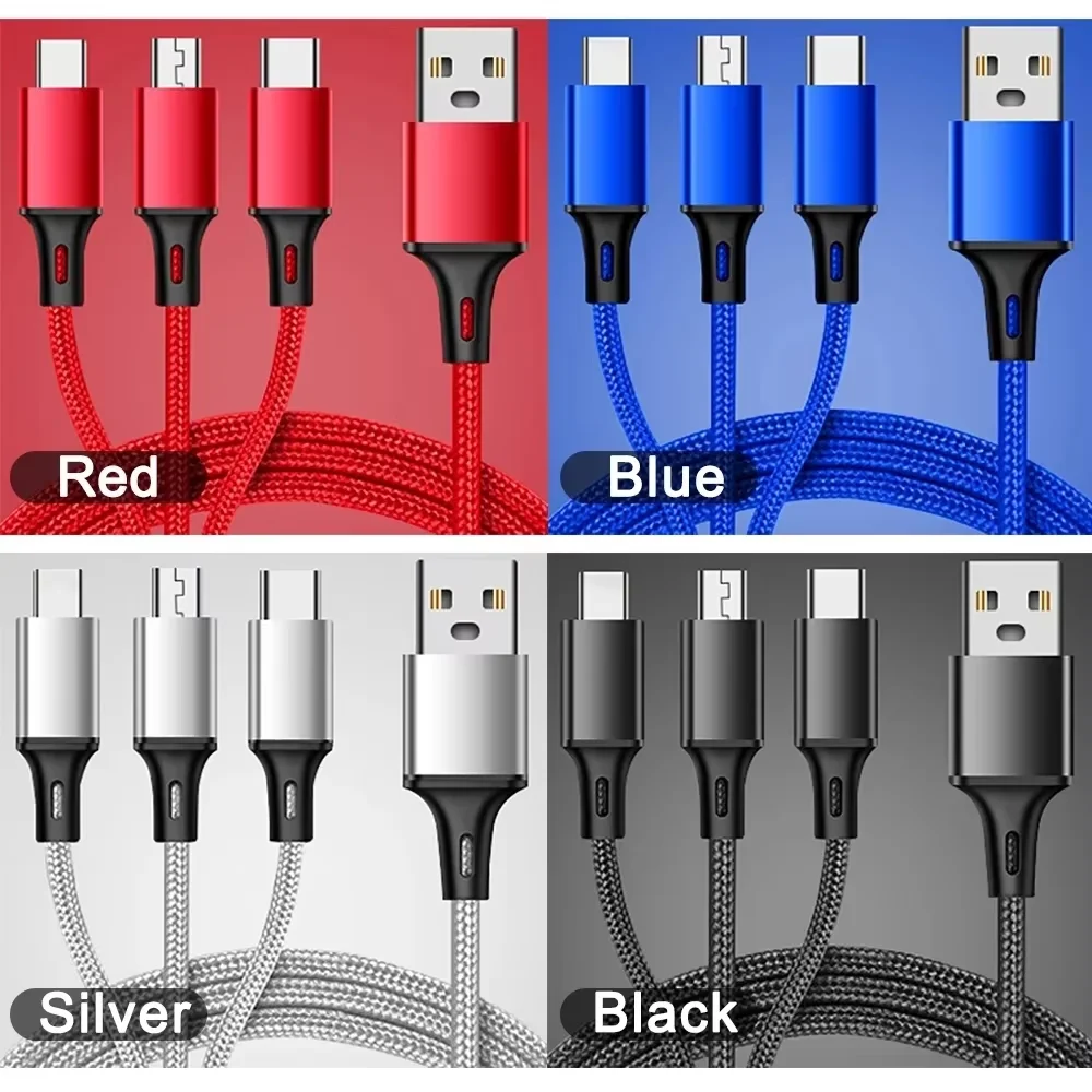 Hot Sale Cheap Price 3in1 Multi Universal USB Cable for Fast Charger ...