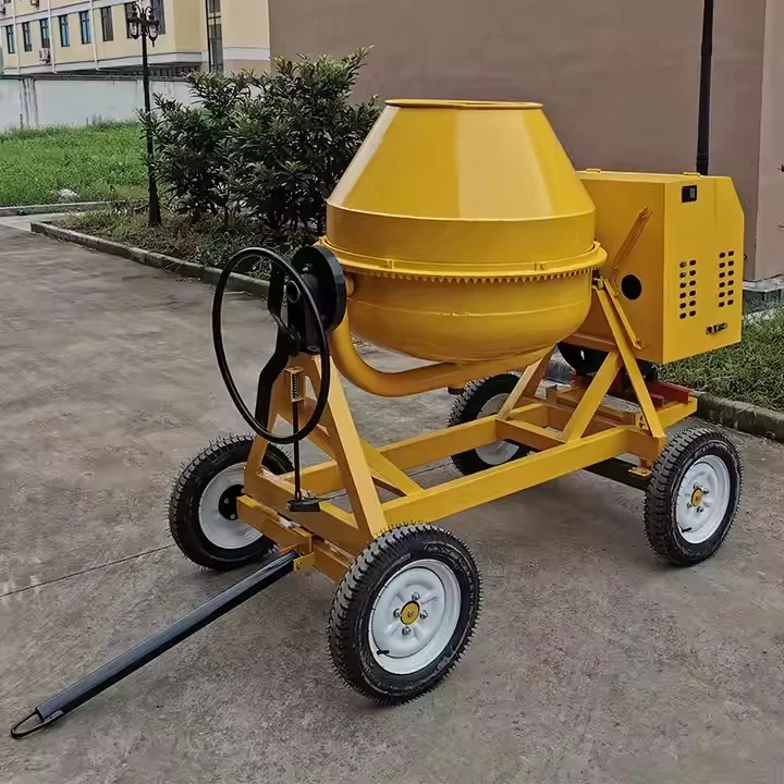 Diesel/Electric Powered 400L Portable Concrete Mixer-Movable Cement ...